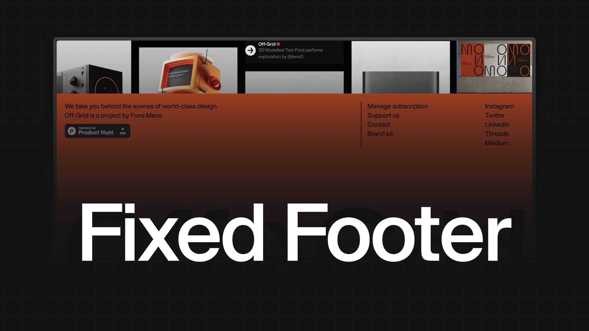 How To Create a Fixed Footer in Framer — Framer University Blog