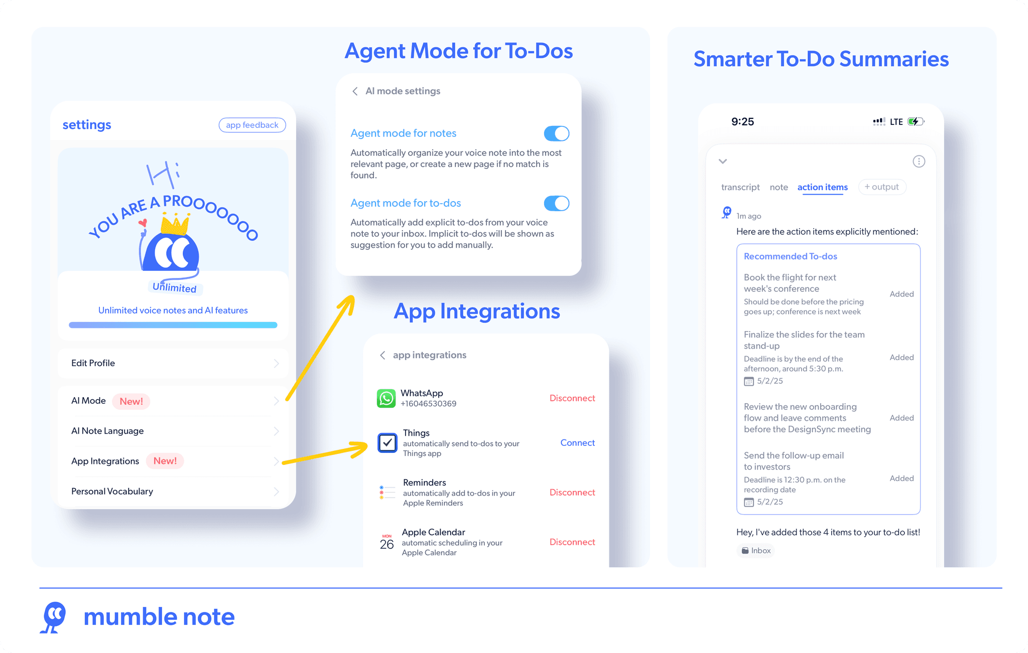 Mumble Note - The fastest AI voice notetaker on the go