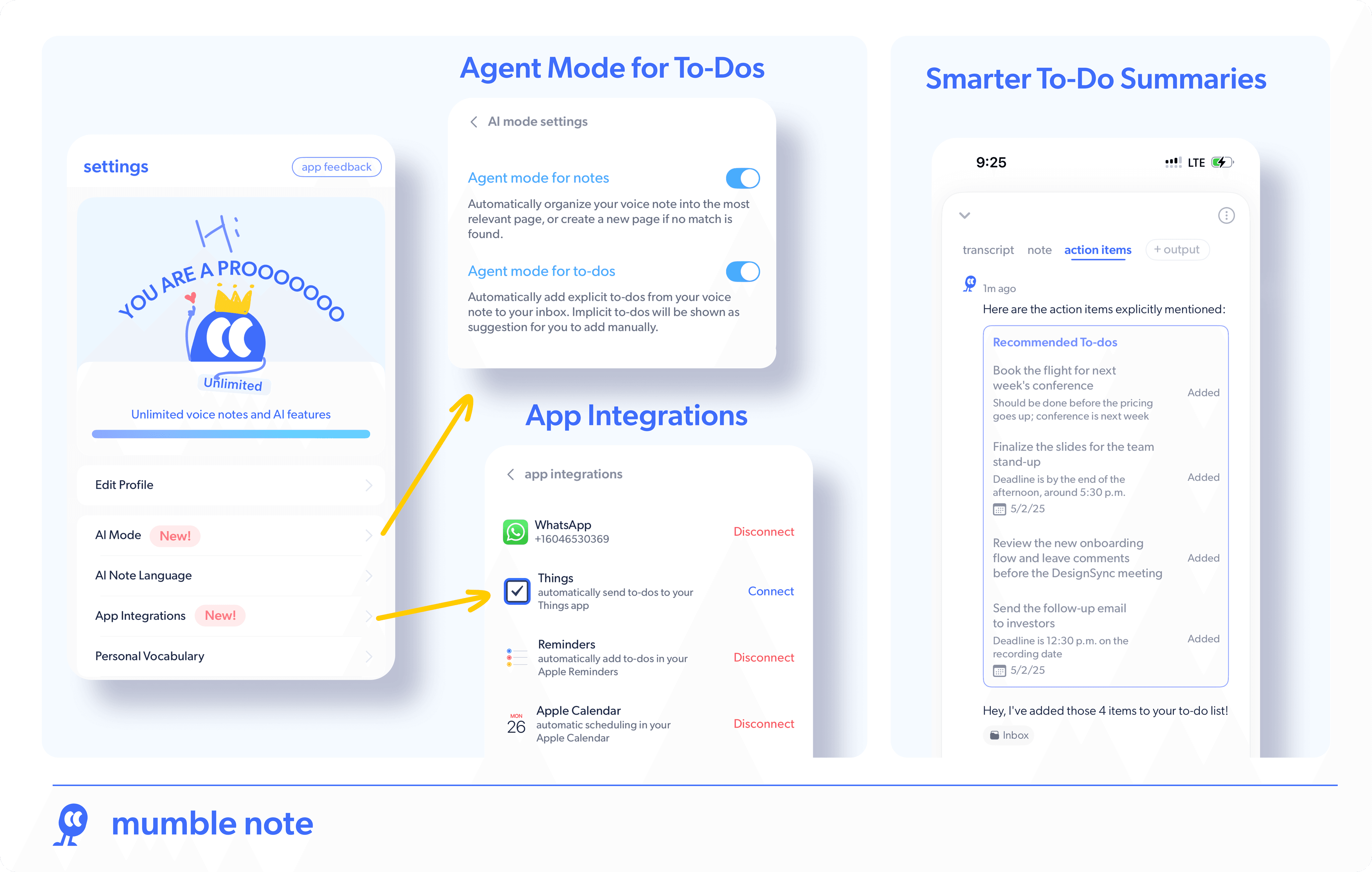 Mumble Note - The fastest AI voice notetaker on the go