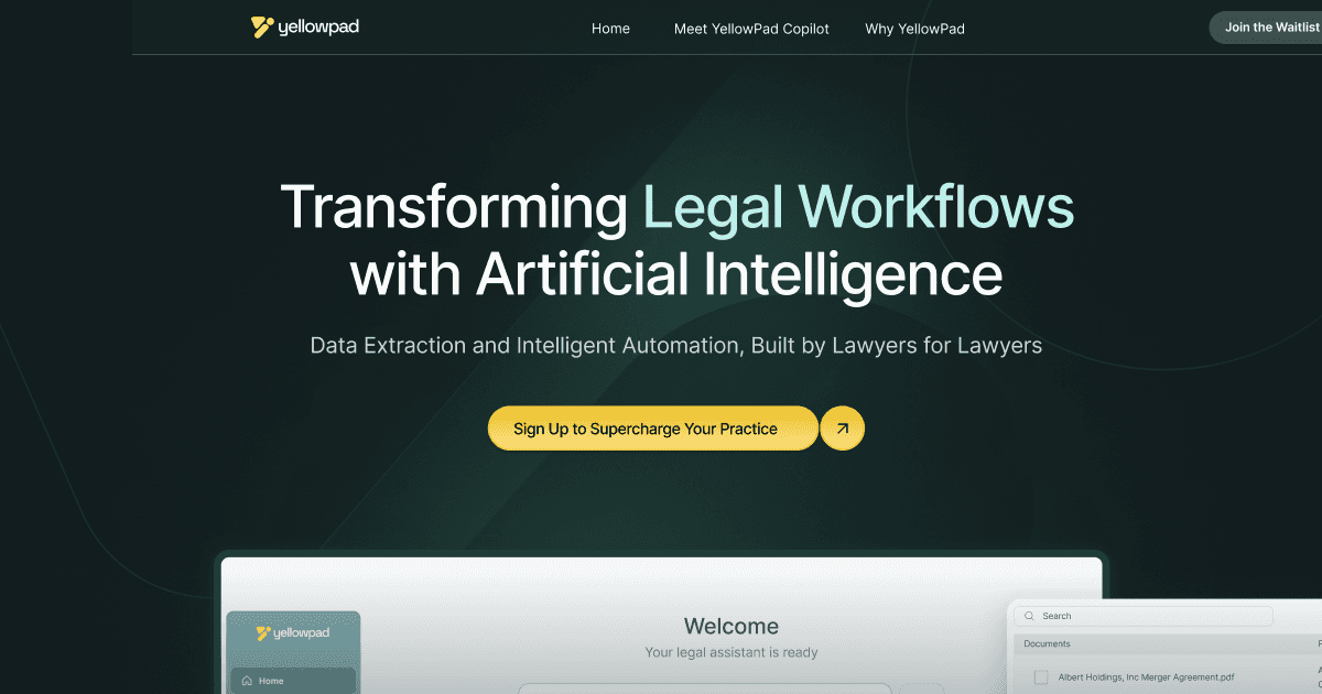 YellowPad is the Document Layer for AI