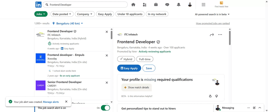 How to Create Job Alert in LinkedIn