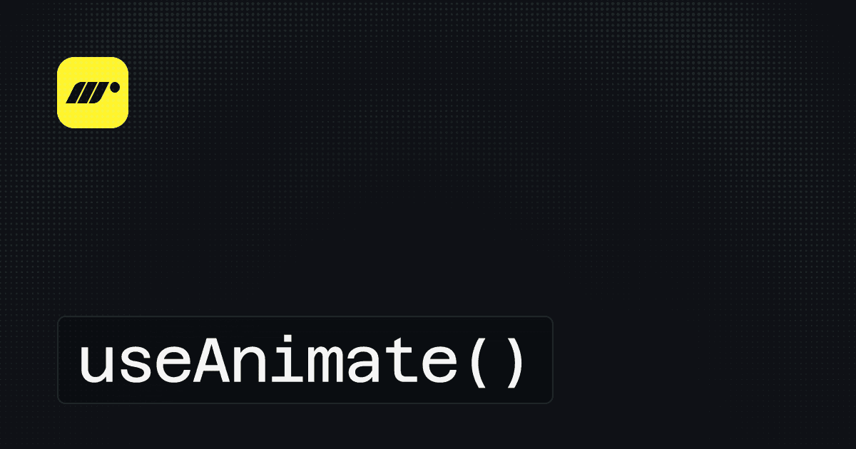 useAnimate — Manual React animation controls | Motion