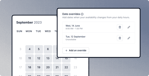 What are Date Overrides, and how do I enable them? | Cal.com - Open Scheduling Infrastructure