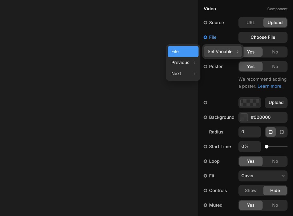Add video components to your CMS pages — Framer Help
