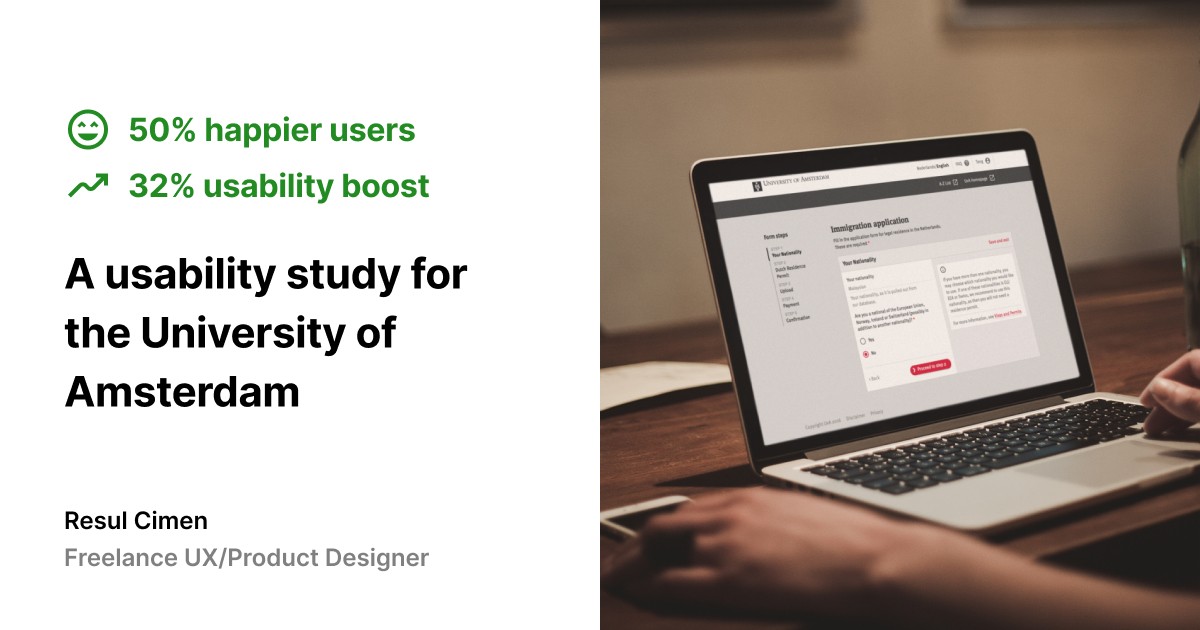 University of Amsterdam – Resul Cimen – Freelance Digital Product Designer