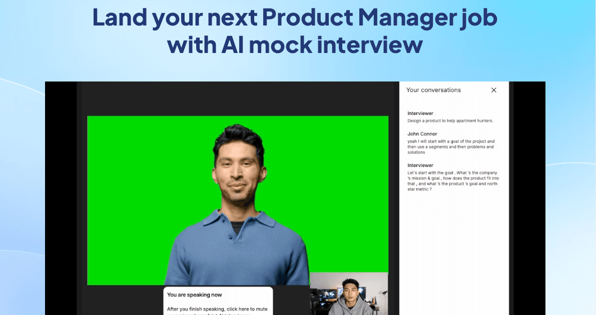InterviewGlow - AI mock interview for Product Management