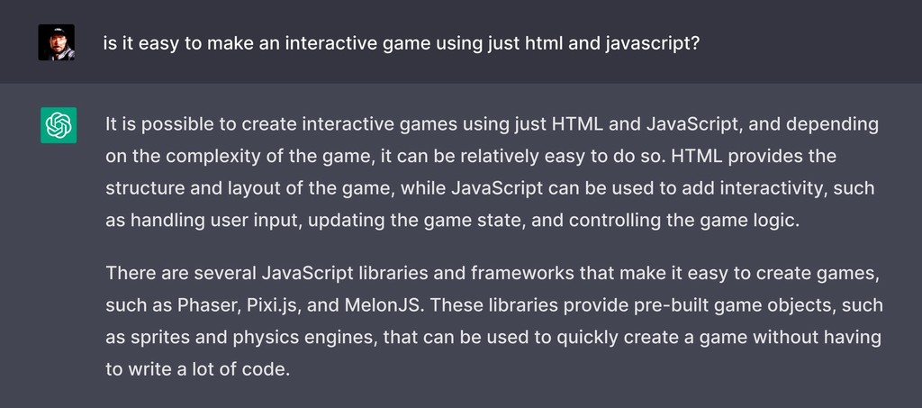 Build a game with ChatGPT and Replit