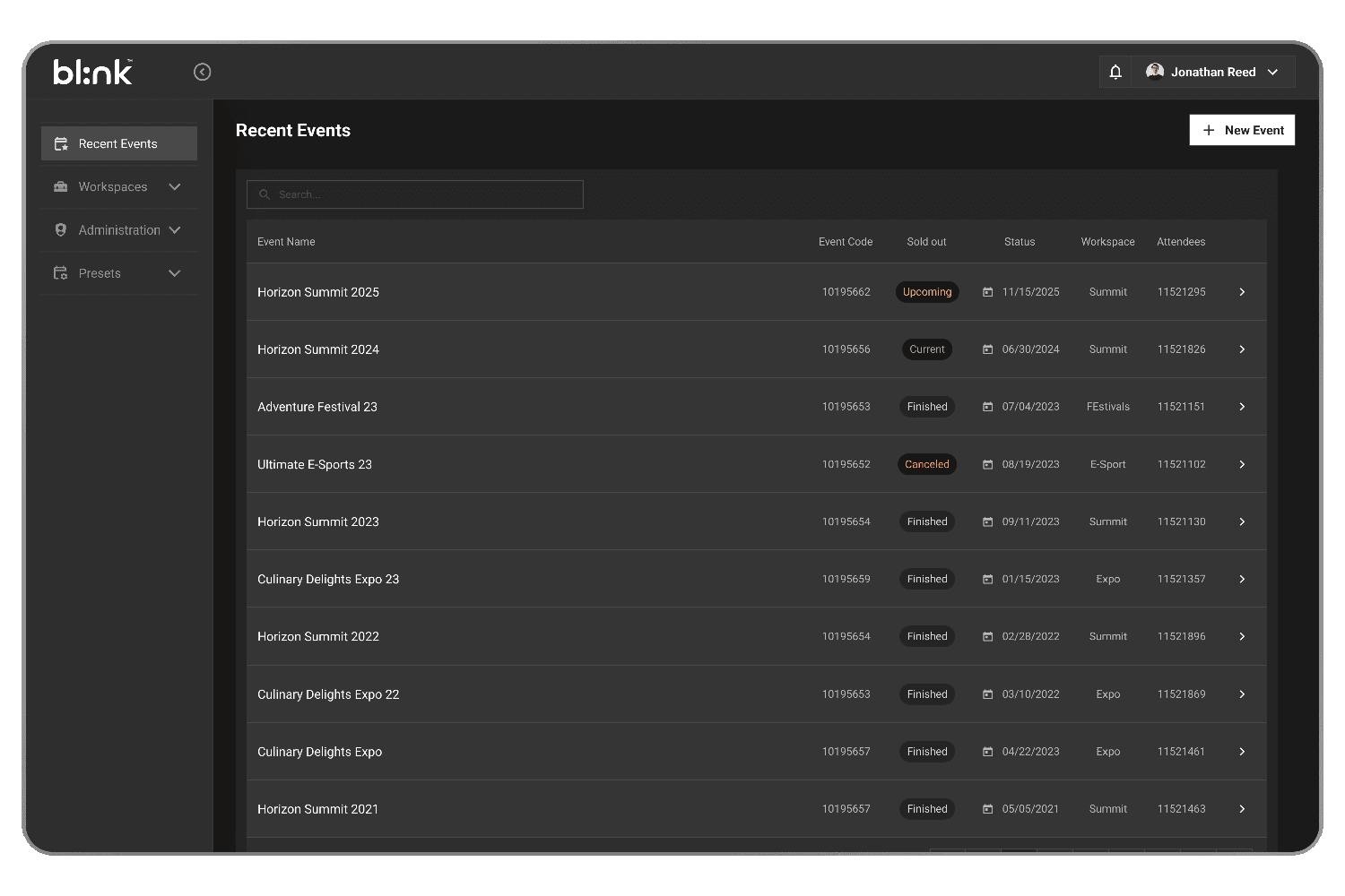 All-in-one Event Managment Platform | Blink