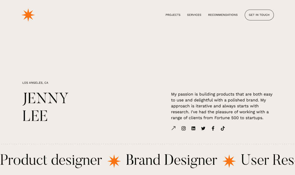 A Minimal Portfolio Website Template