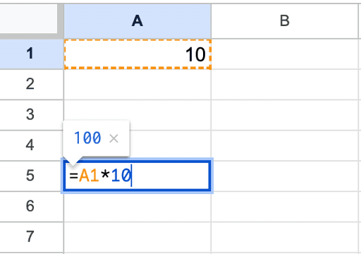How to multiply a cell by a number in Google Sheets?
