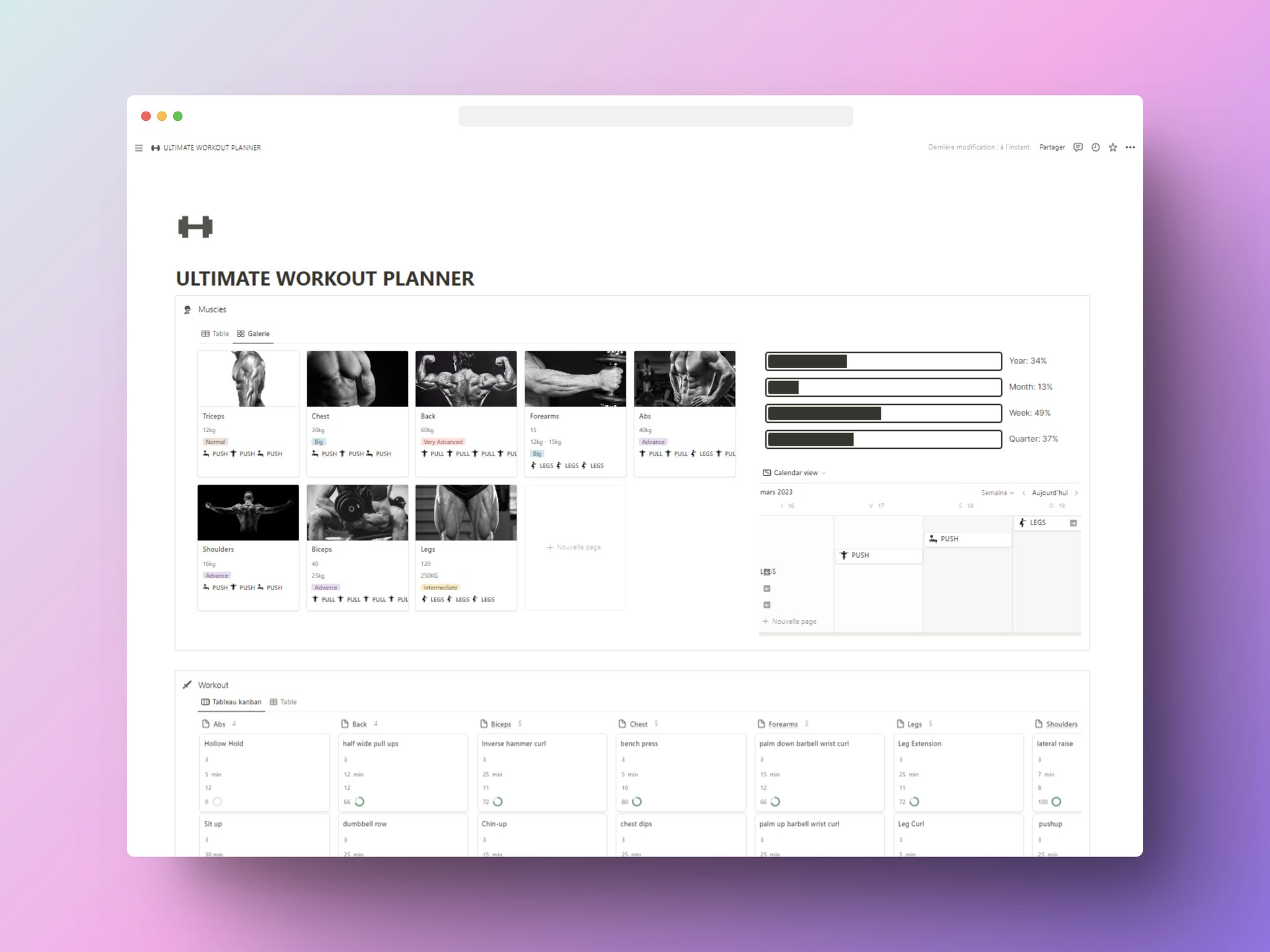 10+ Best Notion Workout Planner and Tracker Templates for 2025 - Solt ...