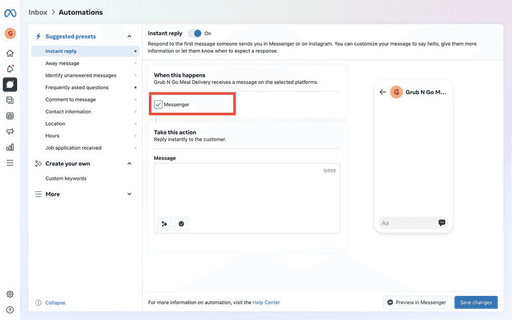 How to Set Up Facebook Messenger Auto Reply