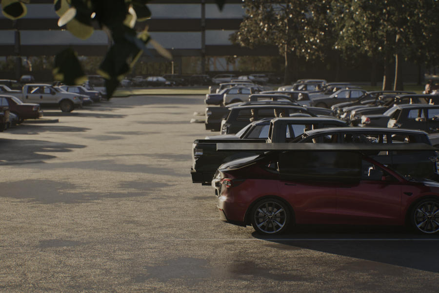 SolarWing - Solar powered EV charging station