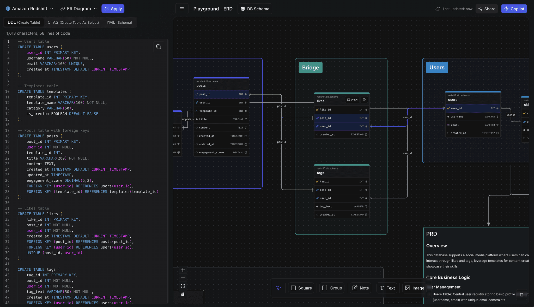 Database Diagram from SQL - Datascale