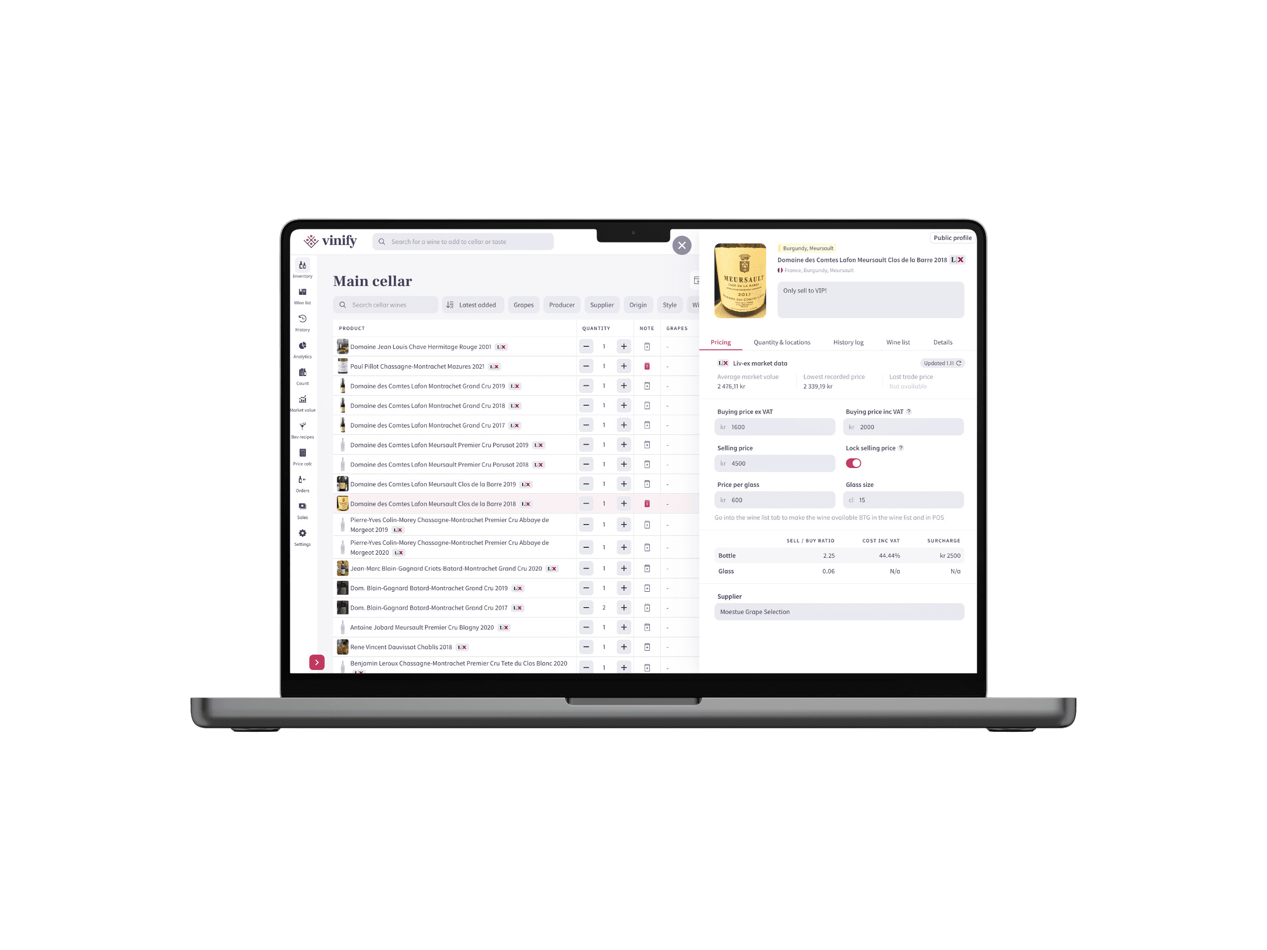 Vinify - Professional Wine Cellar Management