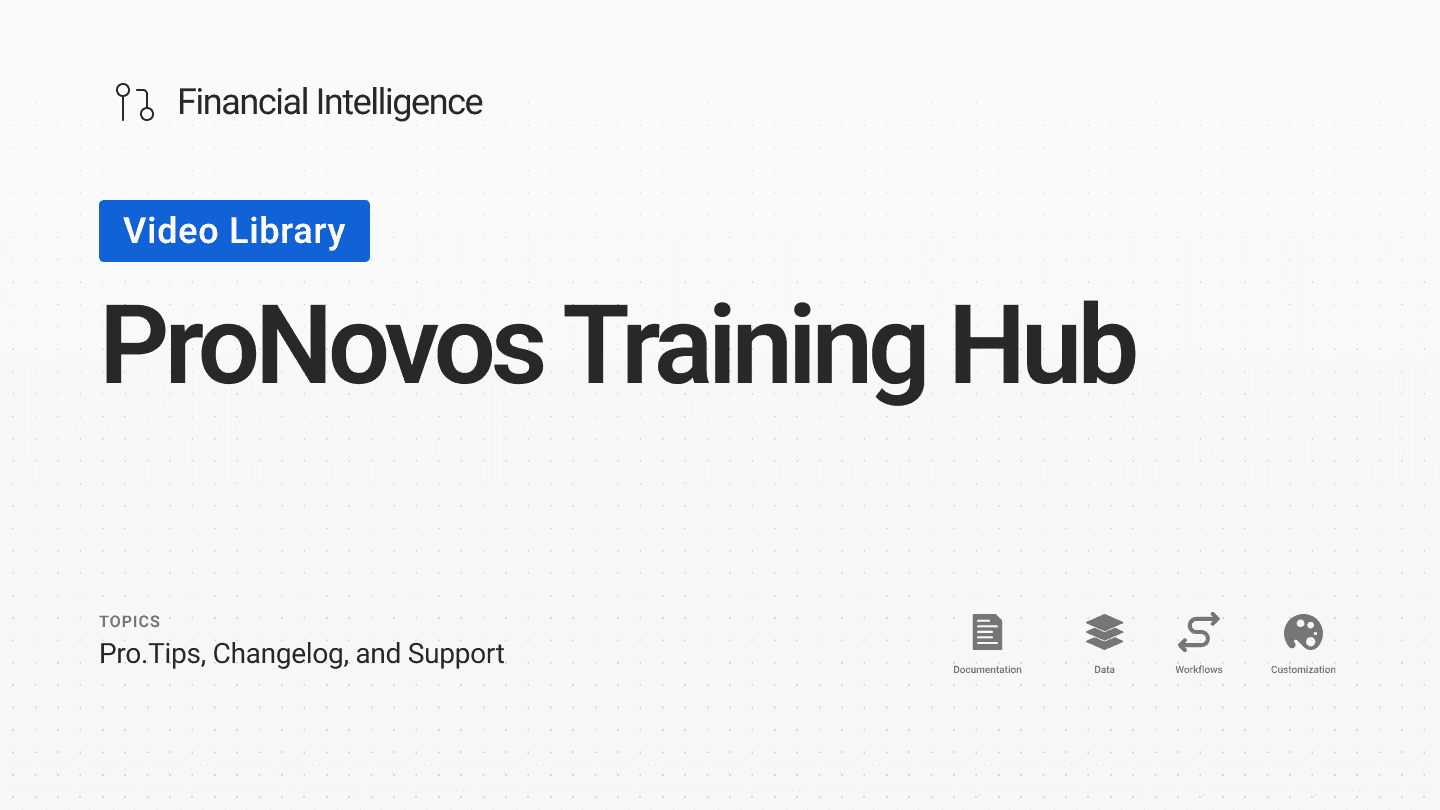 ProNovos Training Hub