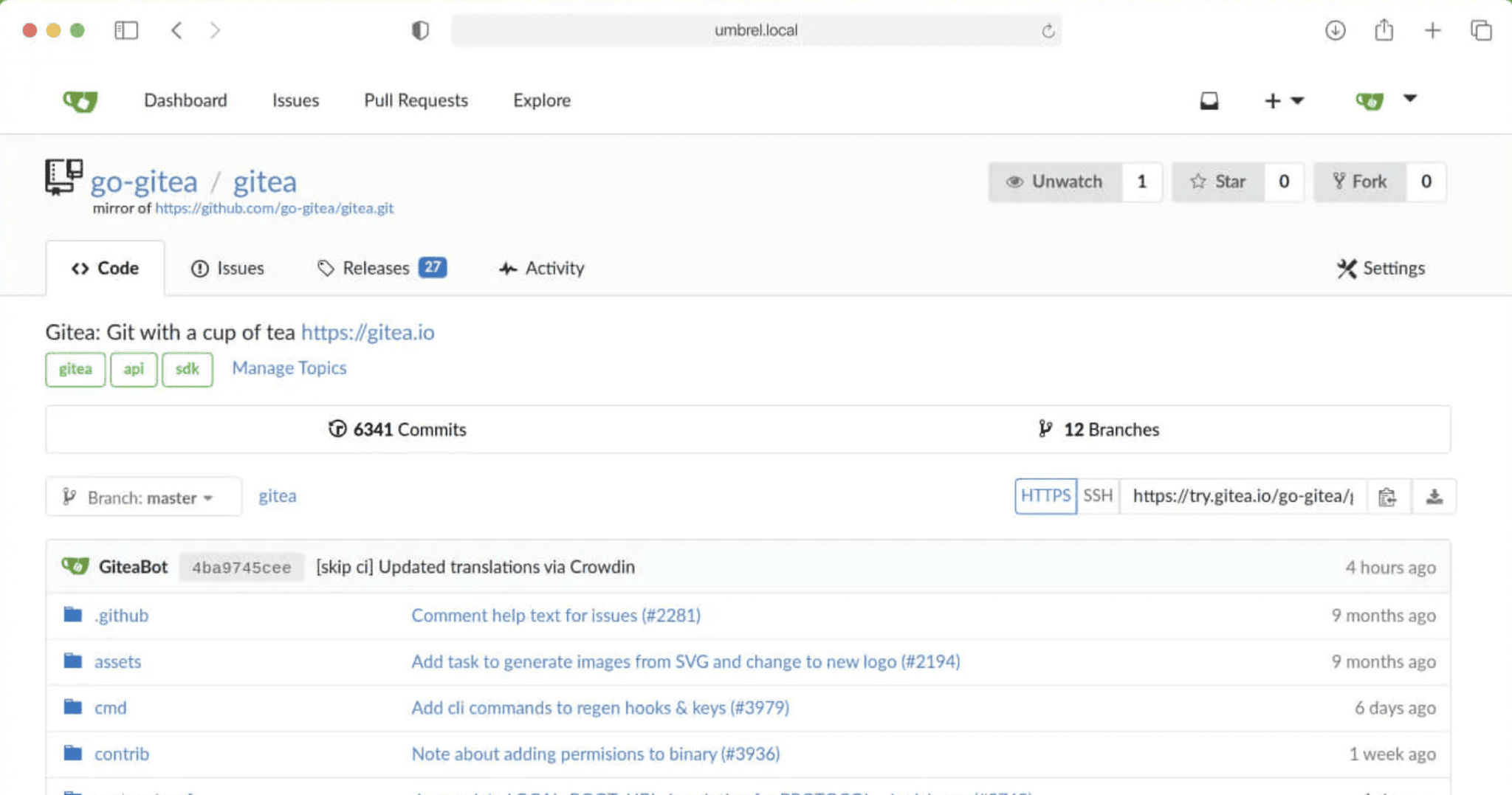 umbrelOS - An elegant OS for your home server