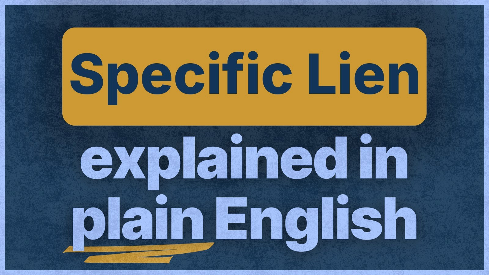 Specific Liens in Real Estate: Property-Level Legal Claims