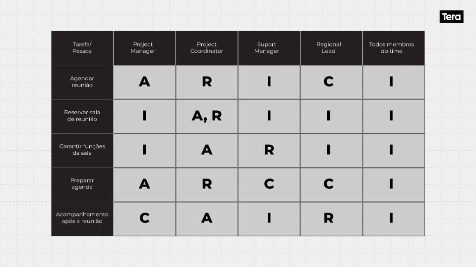 Matriz RACI: O que é e como aplicar? Confira este guia - Tera | Lidere ...