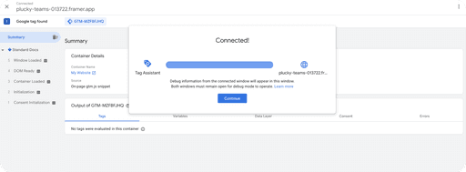 How to add Google Tag Manager to your site — Framer Help