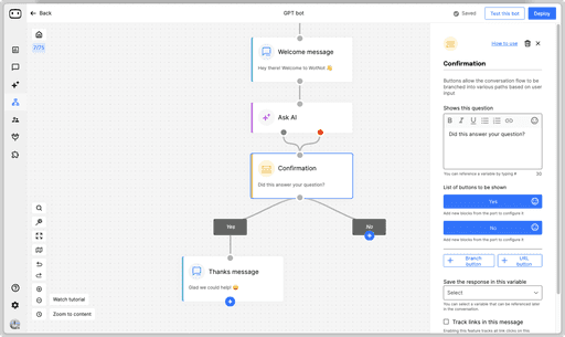 Create AI Chatbot in 5 Steps Without Coding | WotNot