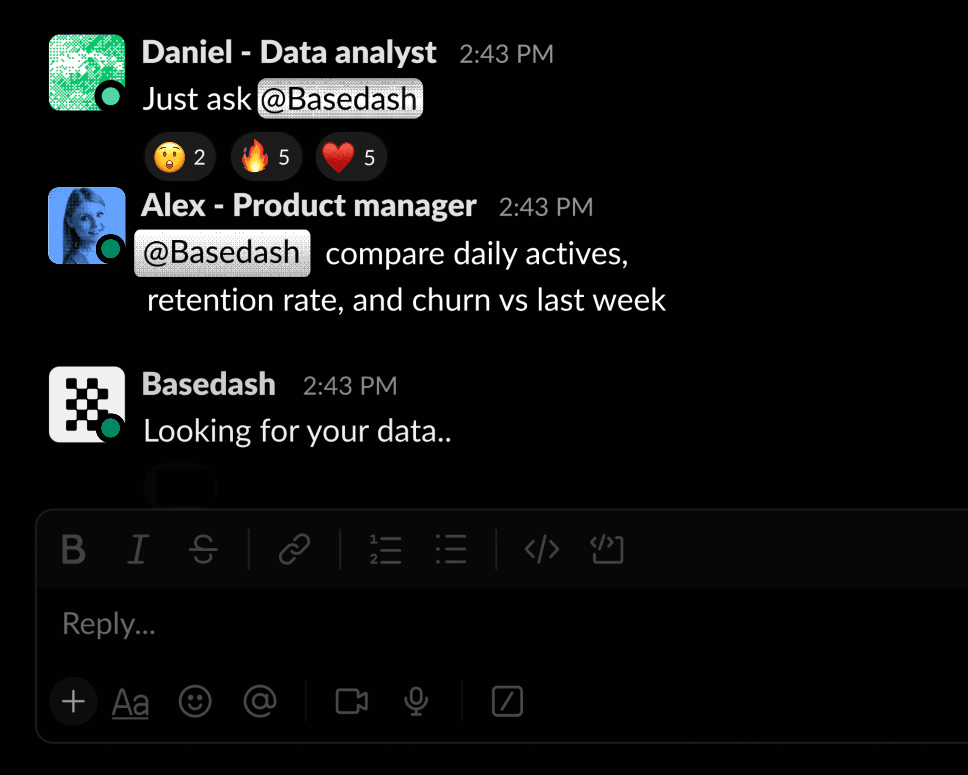 Basedash Agent | Your AI Data Analyst