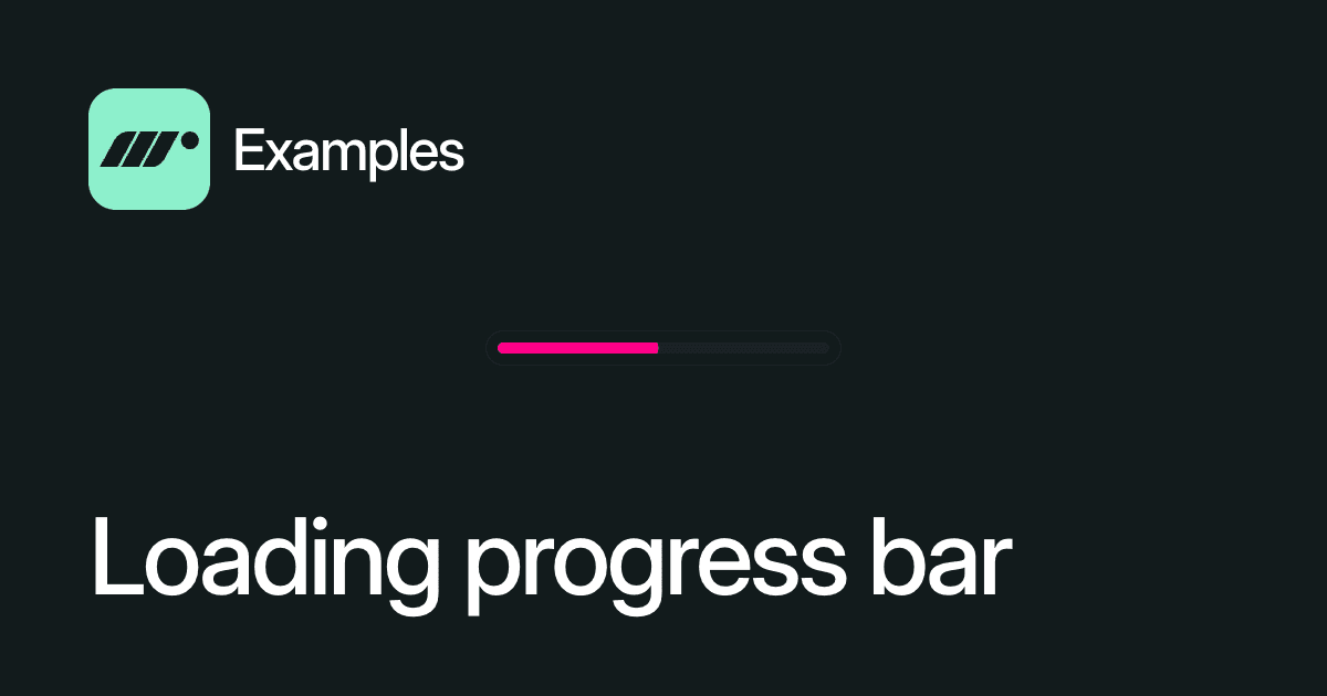 Loading progress bar - Motion Tutorial