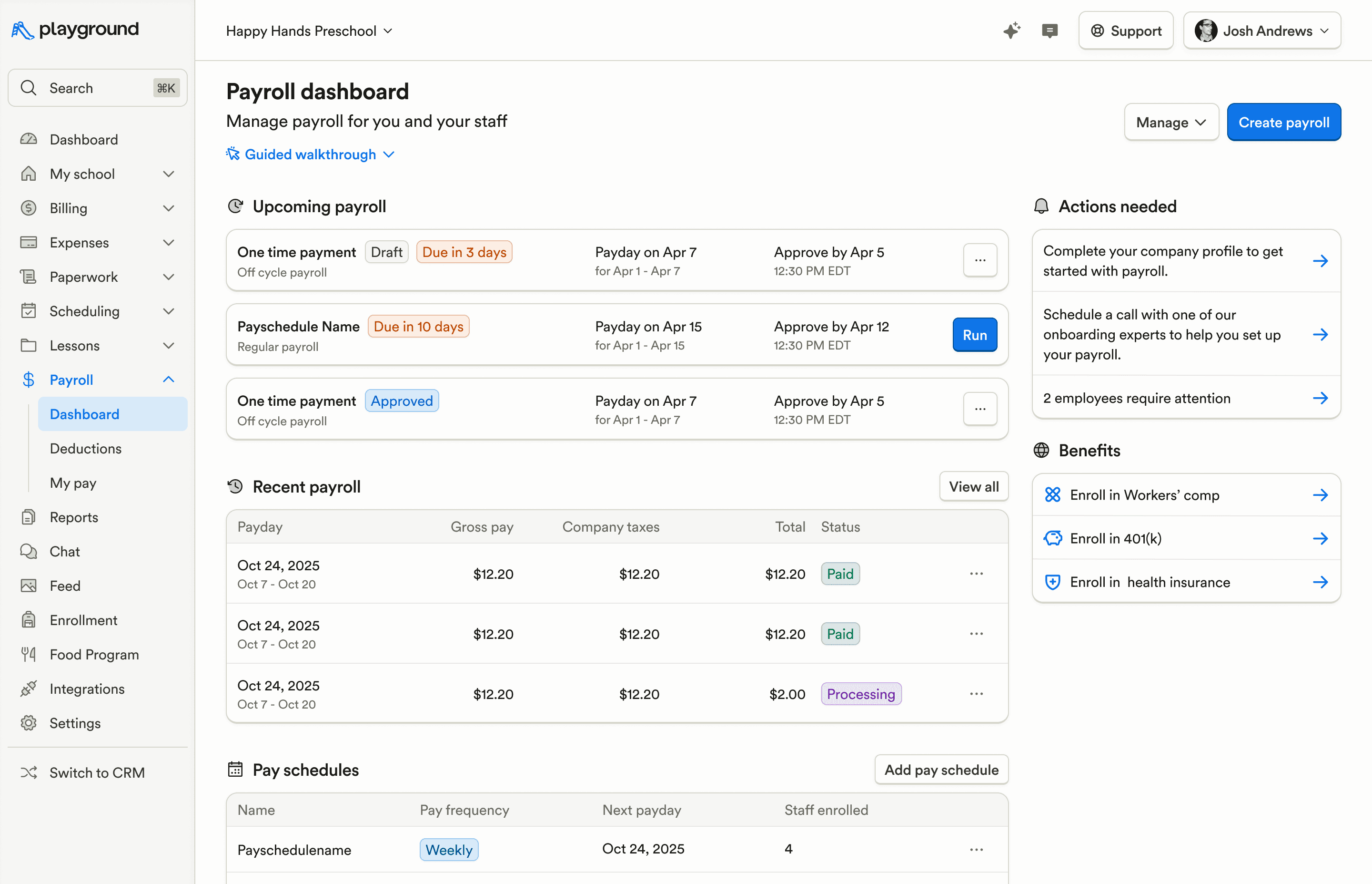 Draft Posts - Playground Changelog