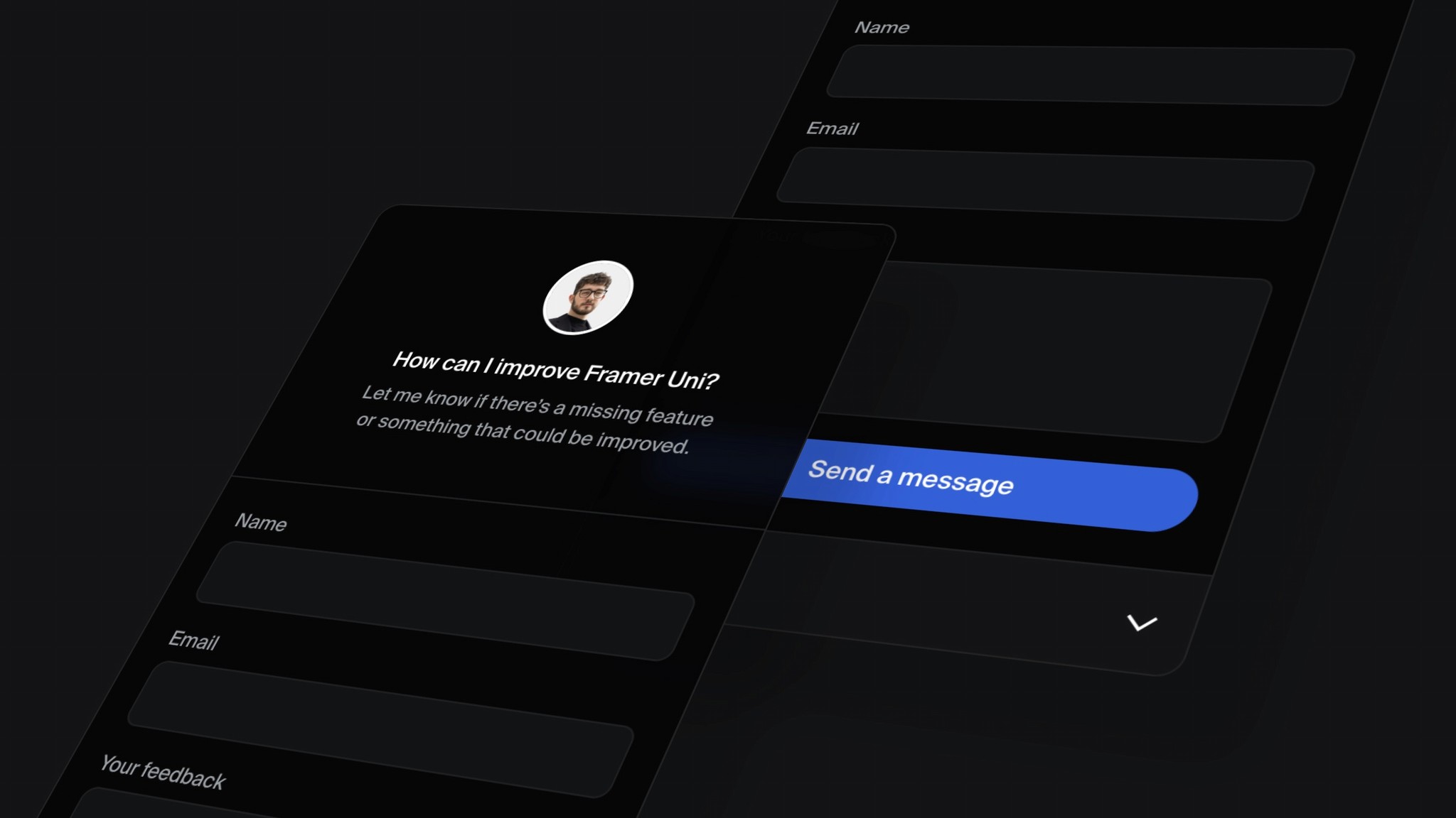 Native Feedback Widget in Framer — Framer Resource