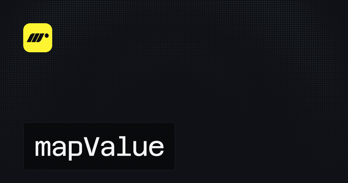 mapValue — Map motion values between ranges | Motion