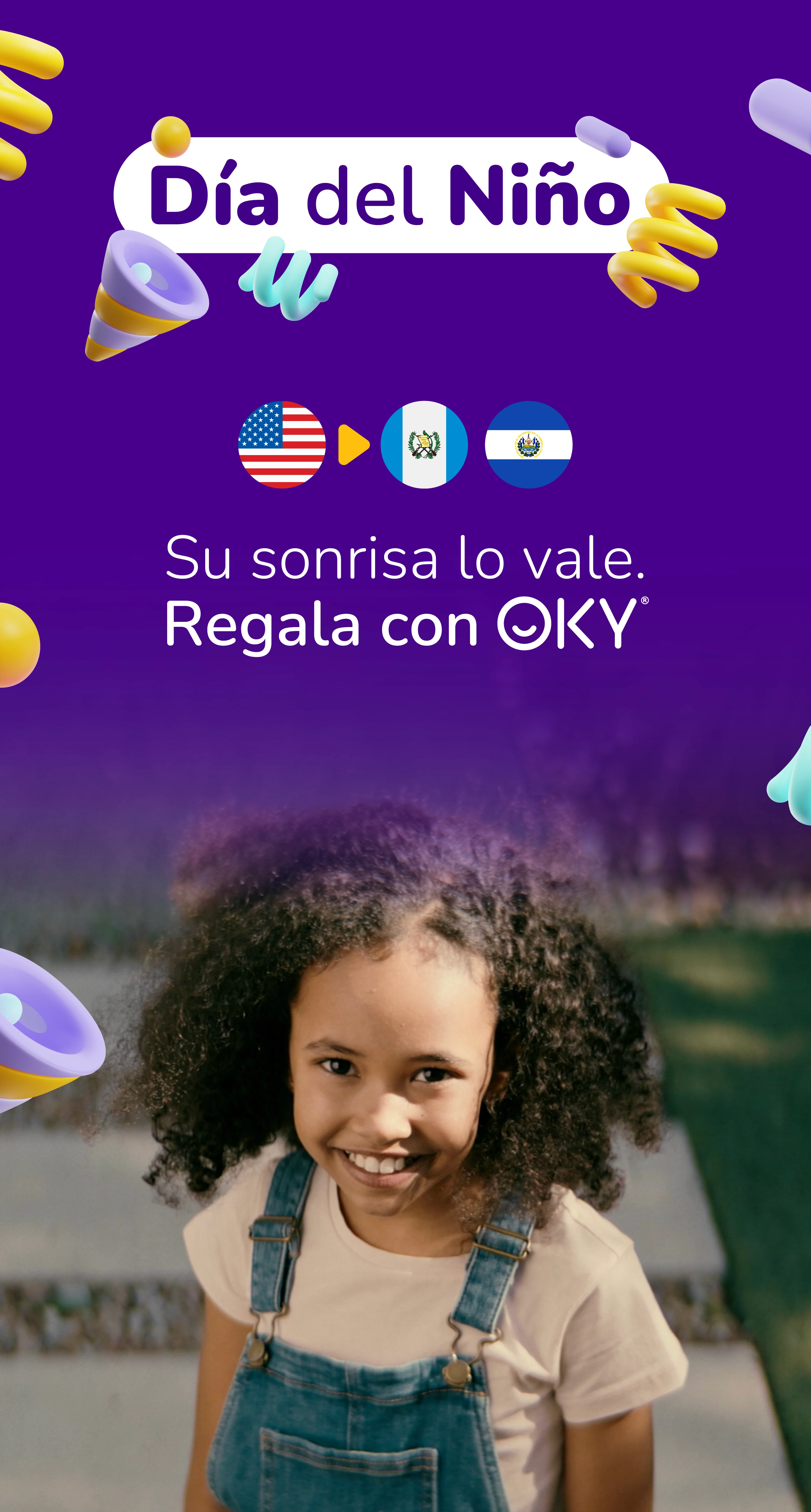 OKY App - Send prepaid vouchers from the USA to Latin America