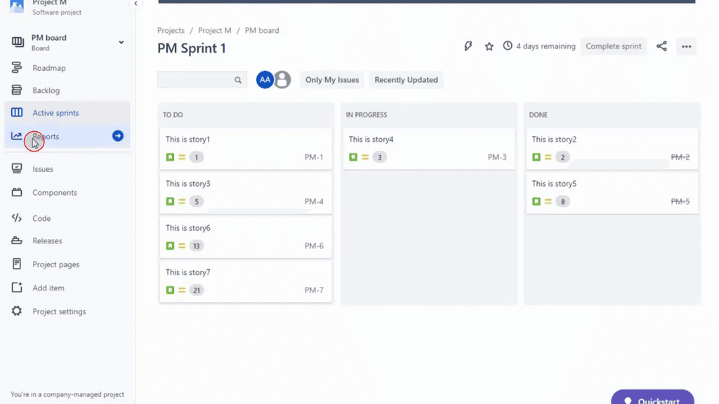 Creating Velocity Chart in Jira - 1 minute video guide