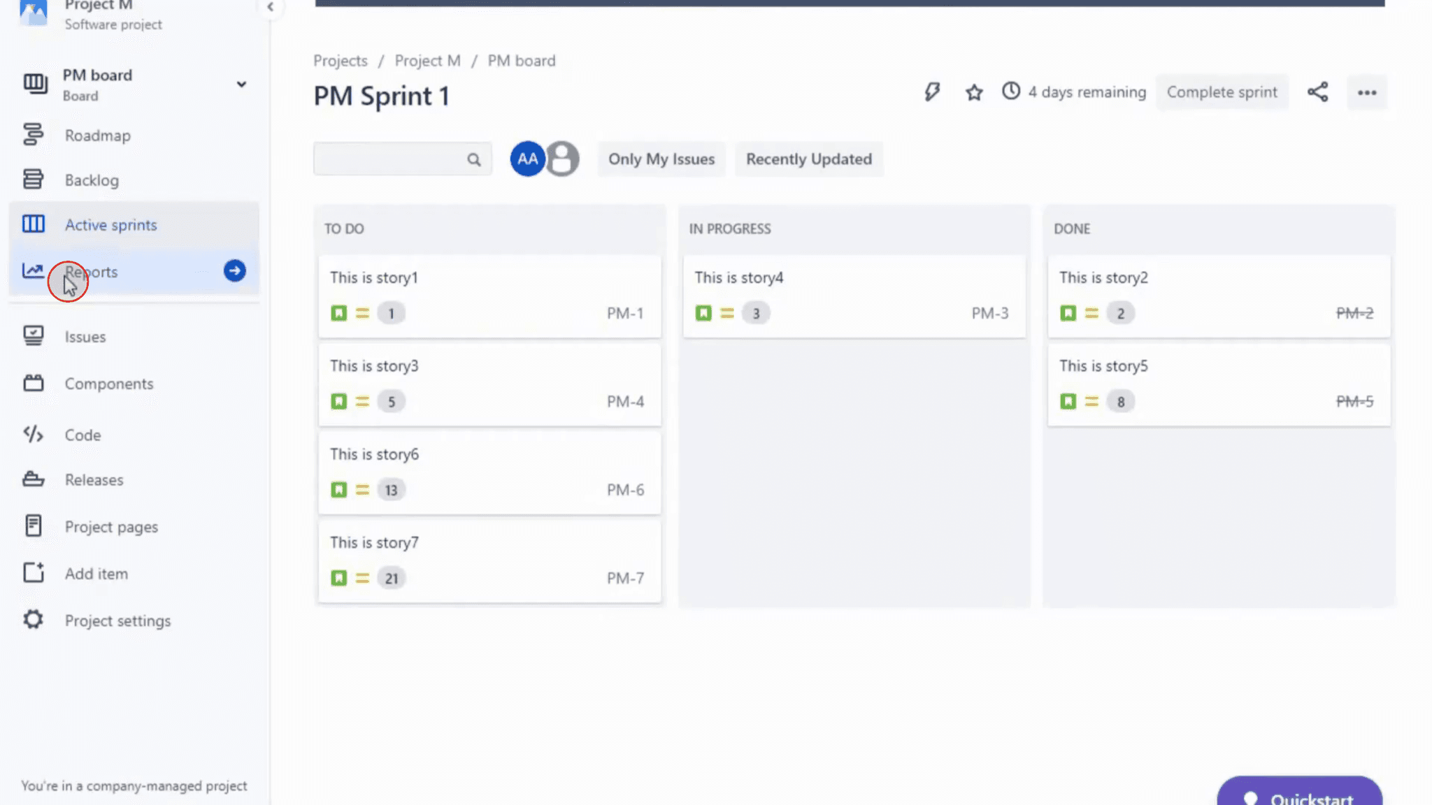 Creating Velocity Chart in Jira - 1 minute video guide