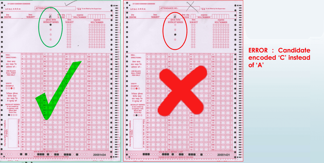 2026 UPSC OMR Sheet Filling Details | PDF Download