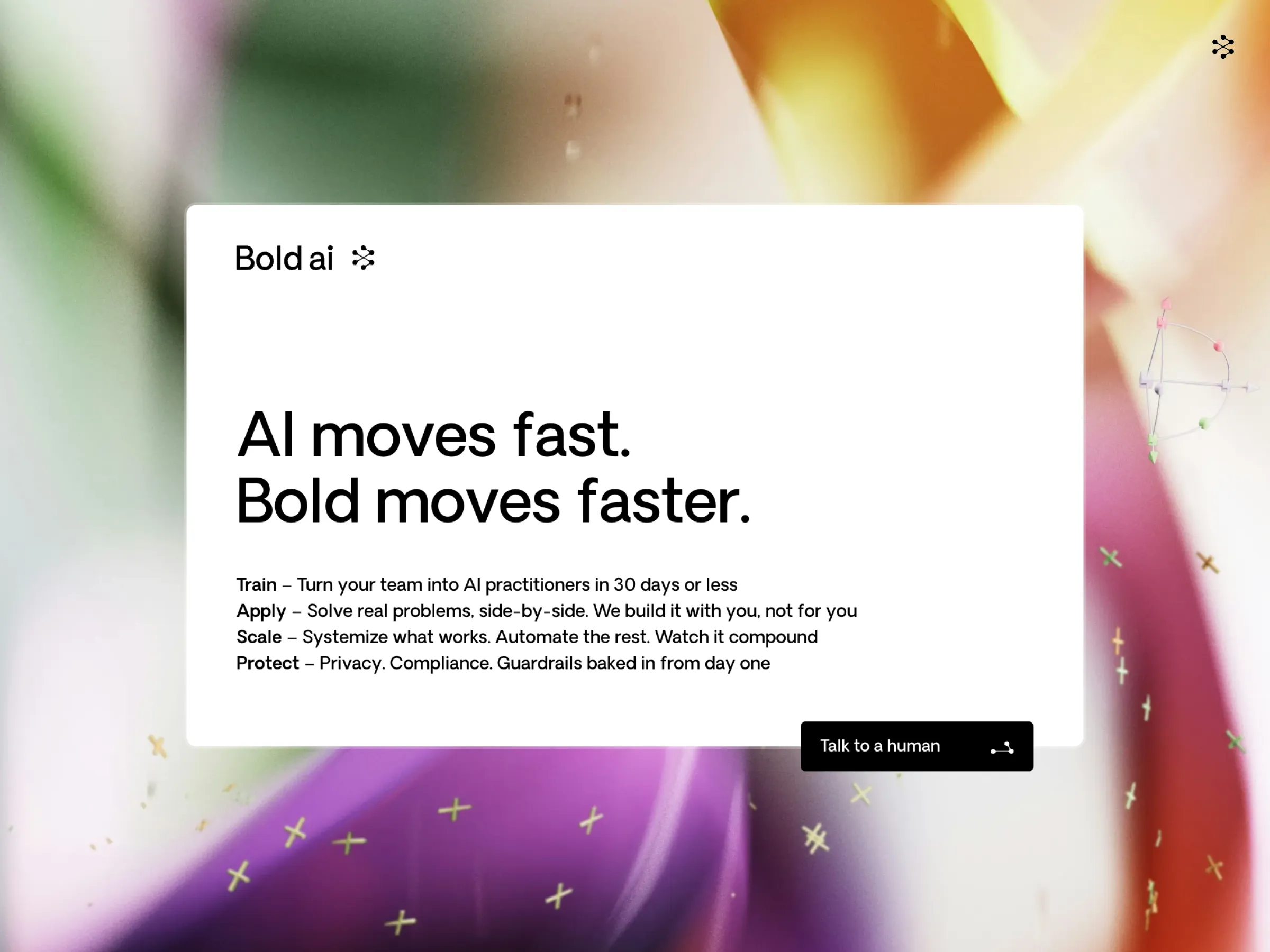 Bold ai – Move your teams from AI Spectators to AI Practitioners