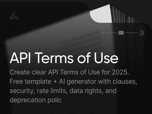 API Terms of Use Template (Free Download + AI Generator) | AI Lawyer ...