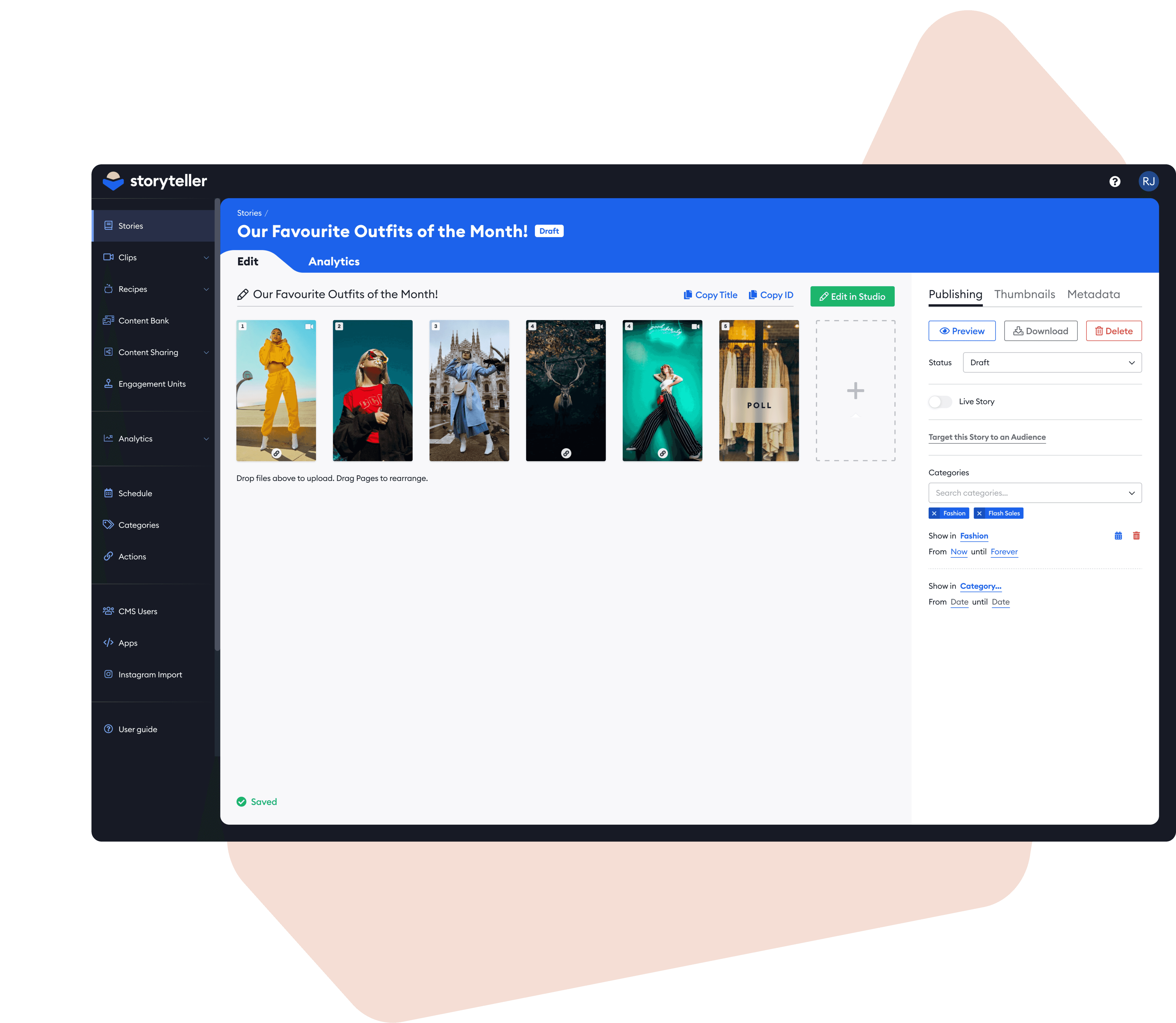 Storyteller • Features • Storyteller CMS