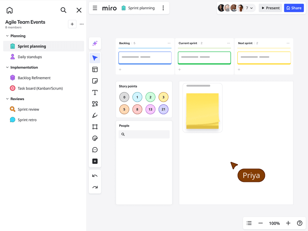 Online Scrum Board | Agile Workflow Tool | Miro - Miro | The Innovation ...