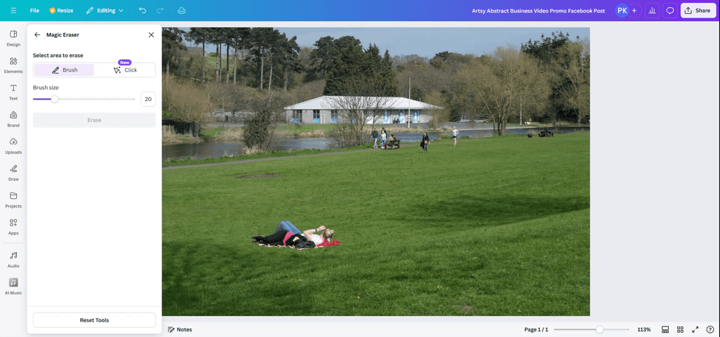 How to Use Magic Eraser in Canva – Remove Objects in Seconds - 1 minute ...