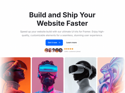 Frameblox - Ultimate Framer UI kit; design system & components library