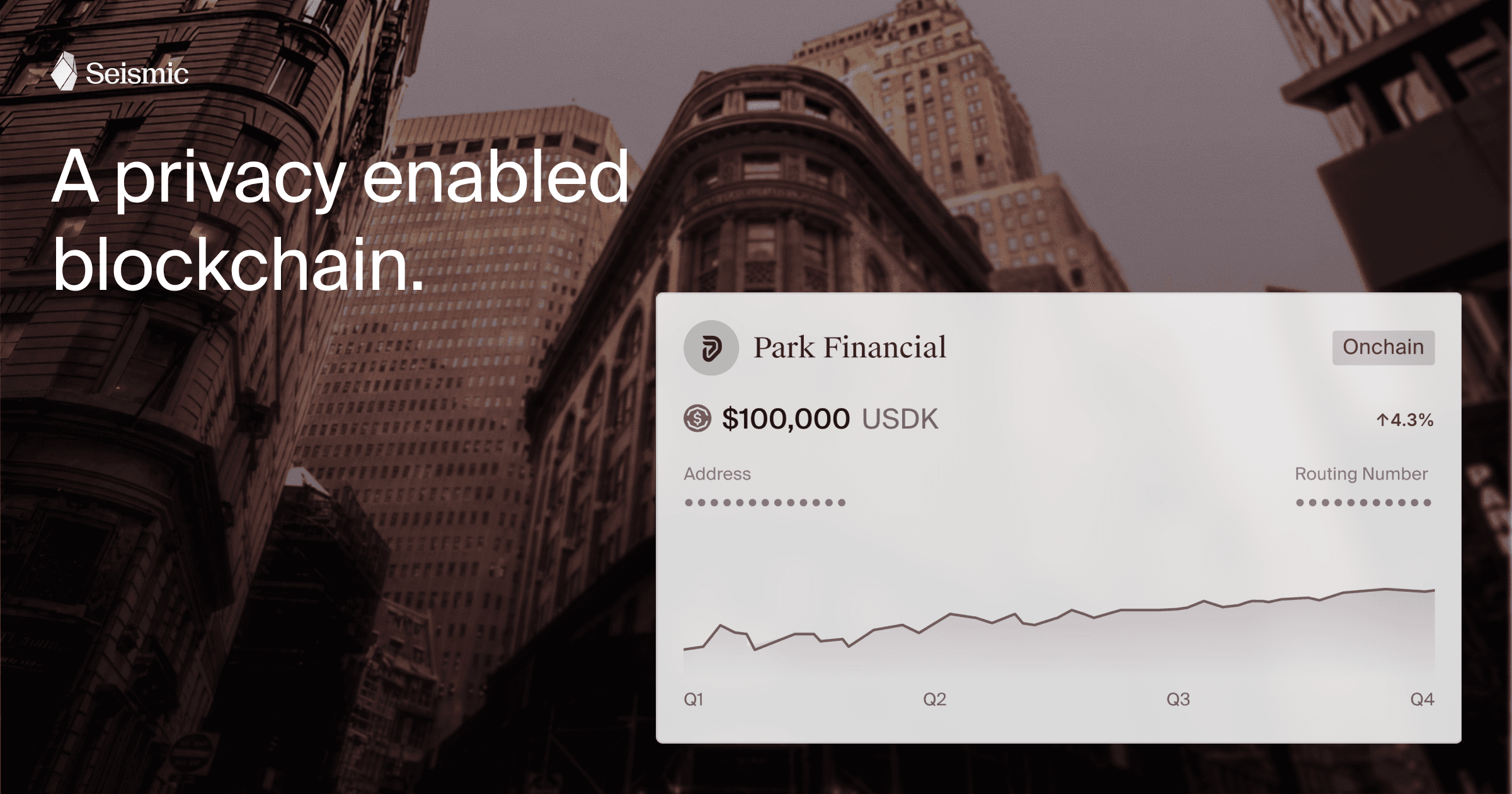Seismic | A privacy enabled blockchain