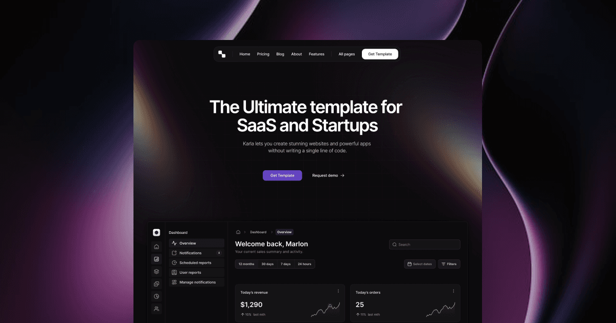 Karla — Multi-layout Framer template