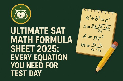 Ultimate SAT Math Formula Sheet 2025: Every Equation You Need for Test ...