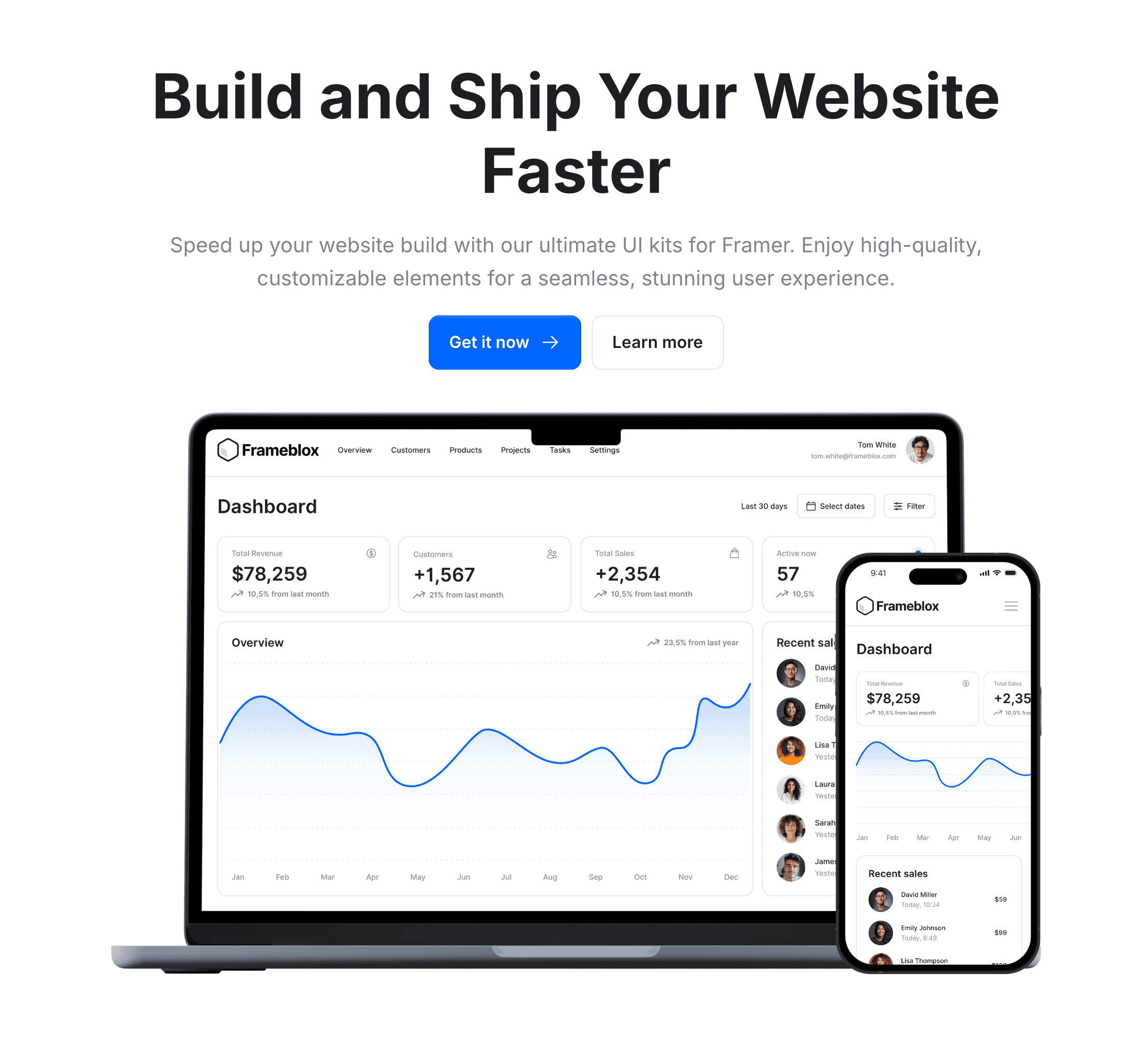 Frameblox - Ultimate Framer UI Kit