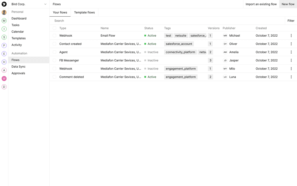 Bird | AI优先的营销、服务与支付CRM