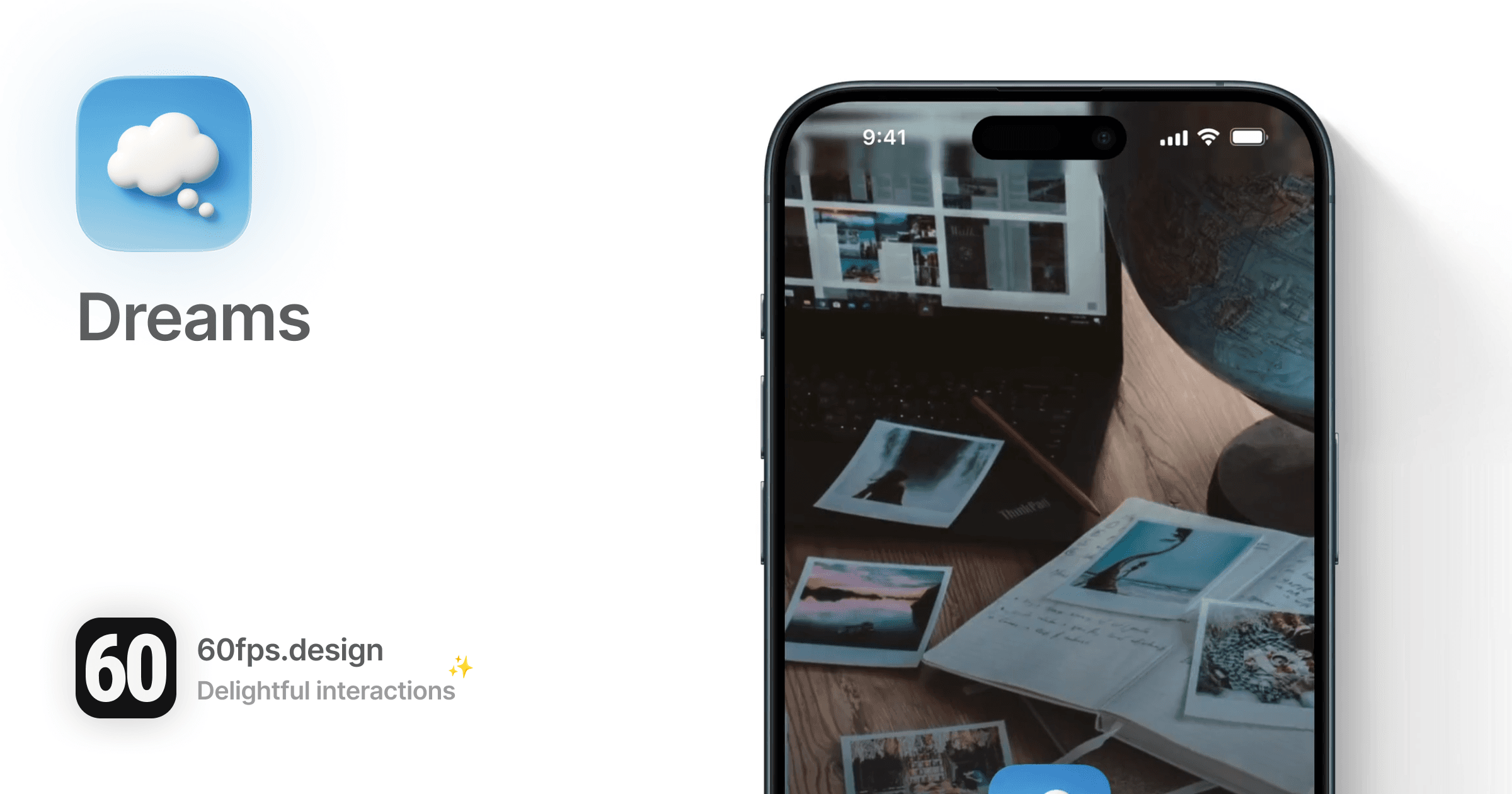 Dreams iOS App UI/UX animation