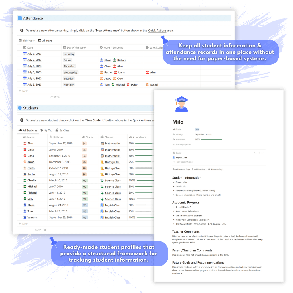 Notion For Teachers: Digital Teacher Planner | Notion Template