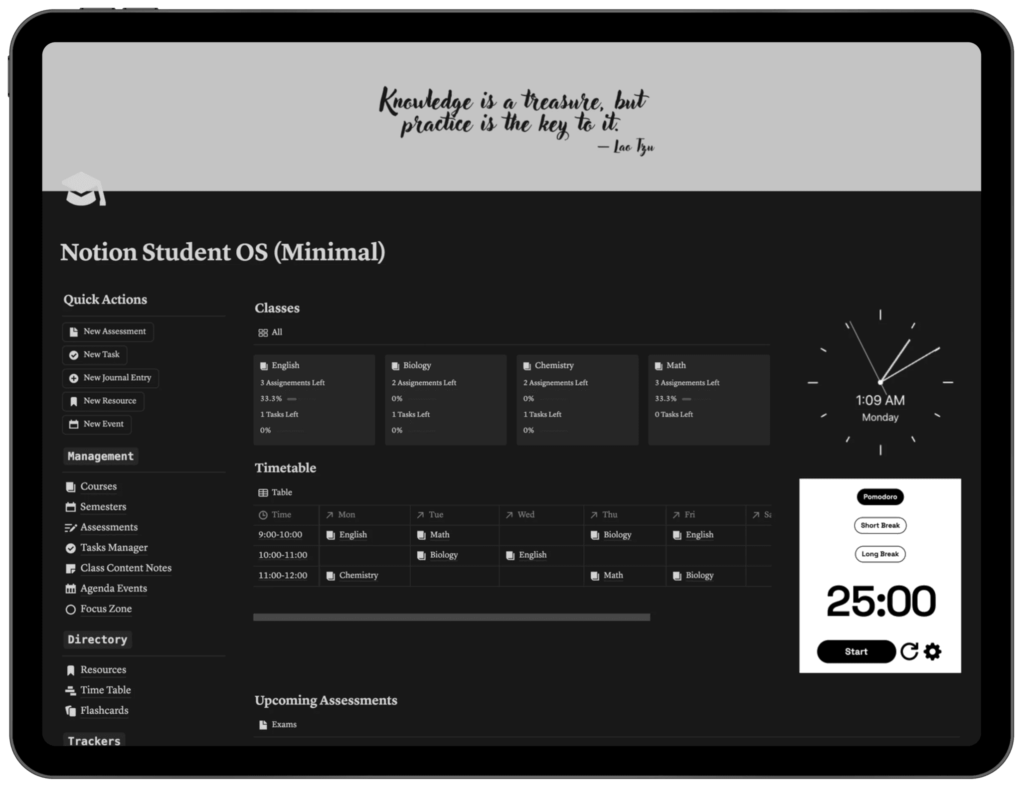 Notion Student OS - the all-in-one student planner Notion template