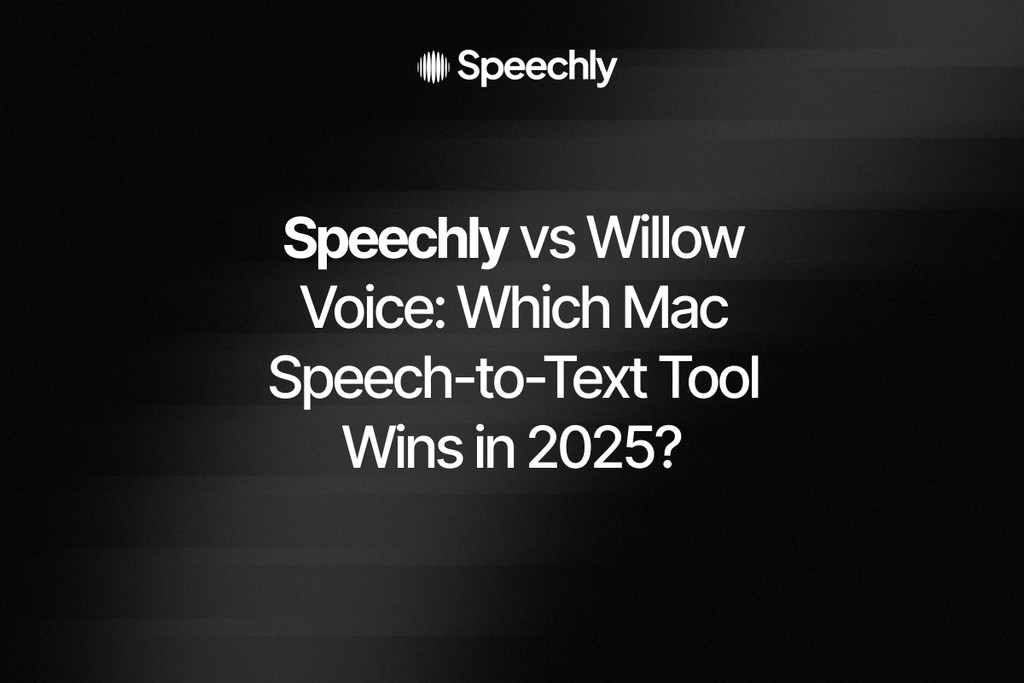 Speechly - Stop typing, just speak