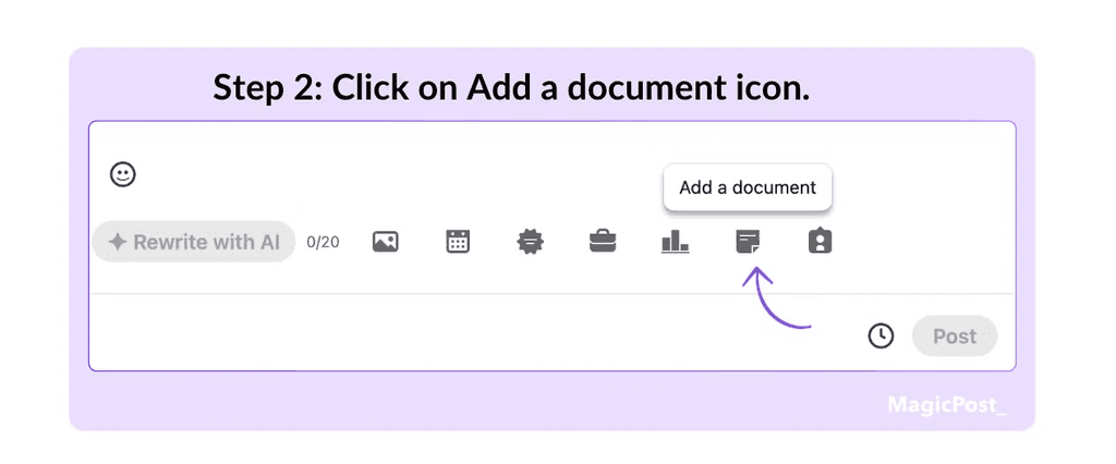 How to Add Attachments in a LinkedIn Post